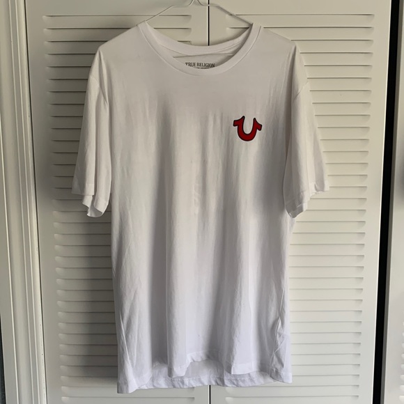 True Religion | Shirts | True Religion Mens White Crew Neck Tshirt ...